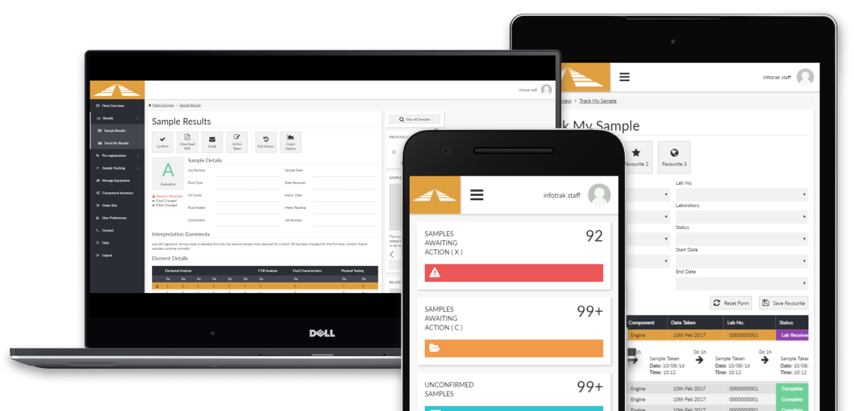 Oil Commander - Laboratory Sample Management by InfoTrak